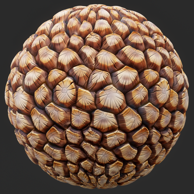 Stylized Bark Seamless Texture CG Textures in Wood 3DExport