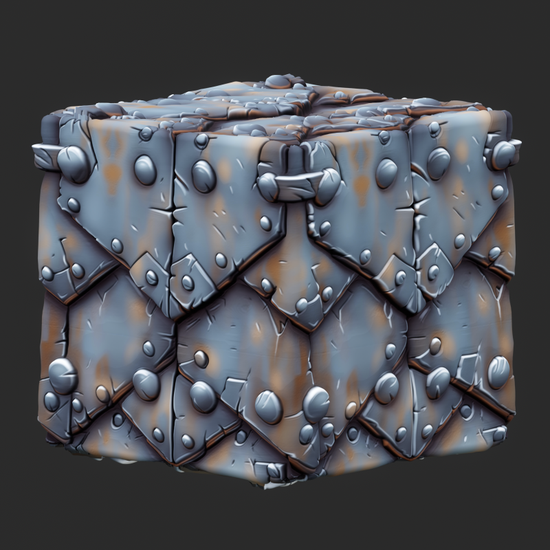 Stylized Metal Seamless Texture CG Textures in Métal 3DExport