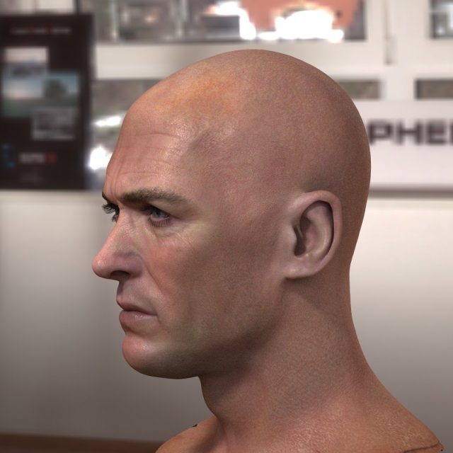 Clint eastwood dirty harry head 3D Model in Man 3DExport