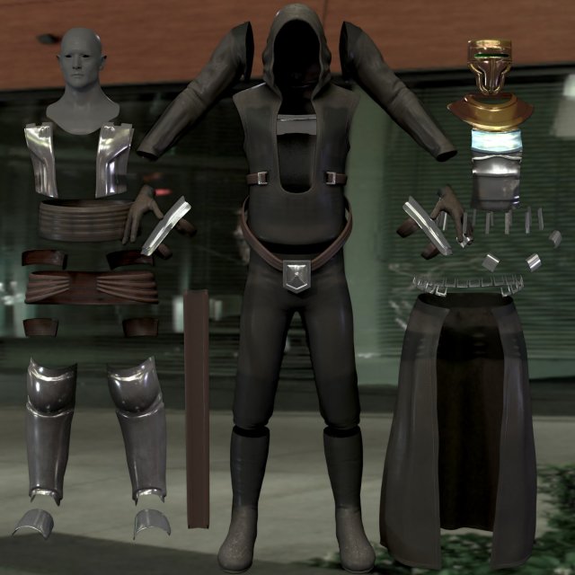 Darth revan 3D Model in Alien 3DExport