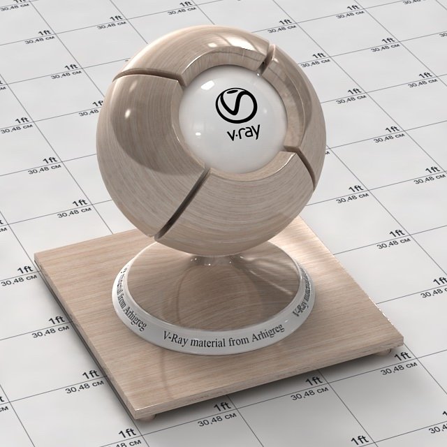 vray wood materials - bleached oak CG Textures in Wood 3DExport