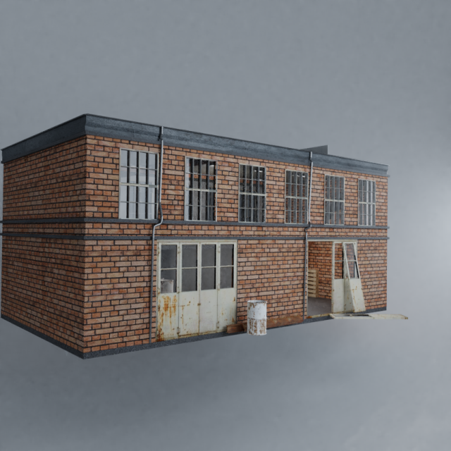 building warehouse factory fps 3D Model in Buildings 3DExport