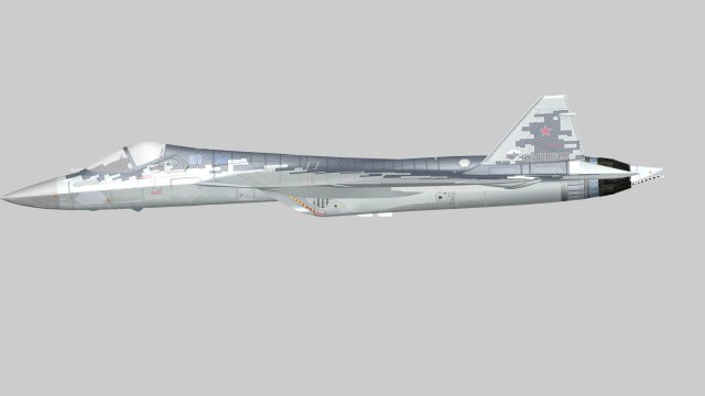 SU-57 Felon 5th Gen 3D Model in Fighter 3DExport
