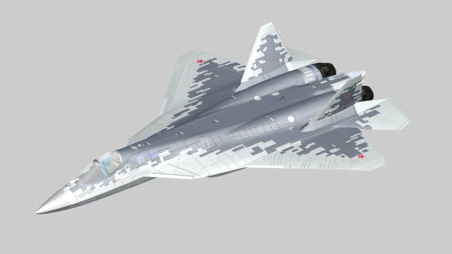 SU-57 Felon 5th Gen 3D Model in Fighter 3DExport