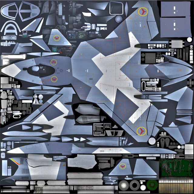 SU-57 Felon 5th Gen 3D Model in Fighter 3DExport