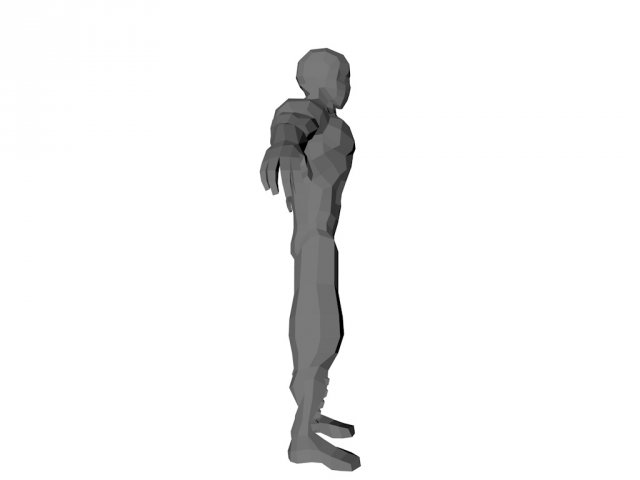 low poly man Free 3D Model in Man 3DExport