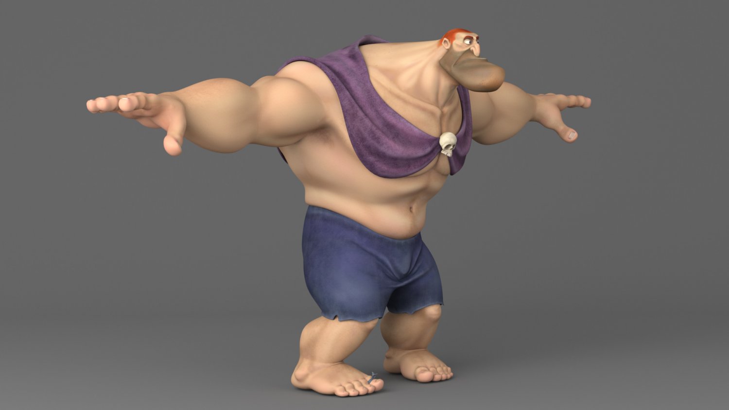 Cartoon giant 3D Model in Man 3DExport