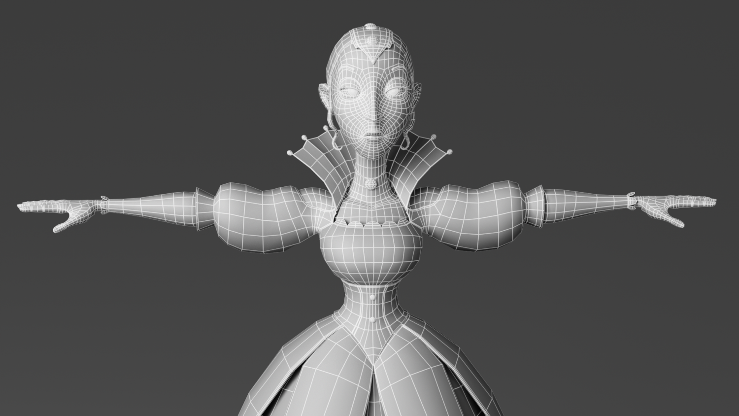 Cartoon princess 3D Model in Woman 3DExport