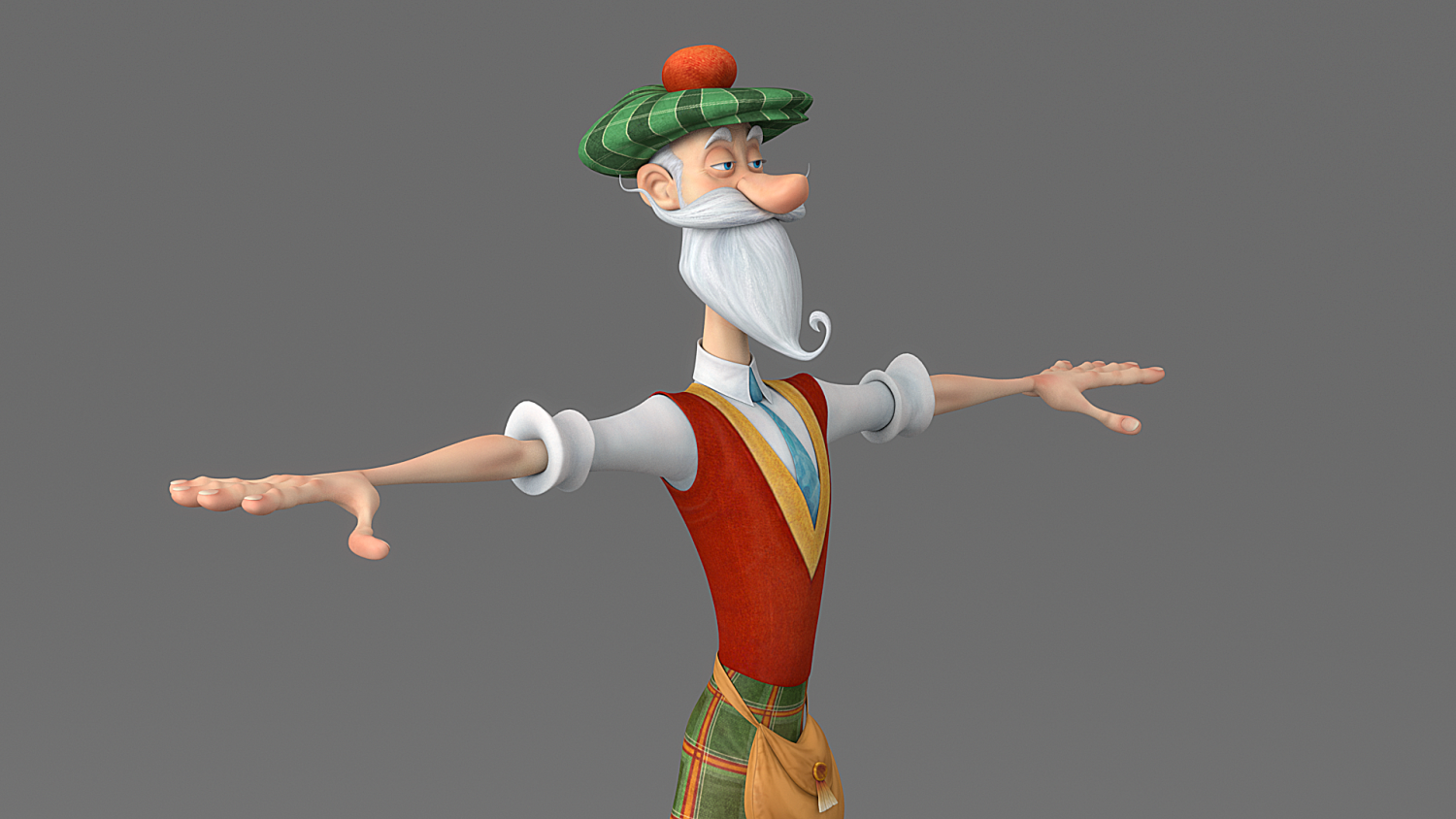 cartoon old man 3D Models in Man 3DExport