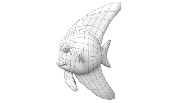 cartoon fish 07 rigged animated 3D Model in Balık 3DExport