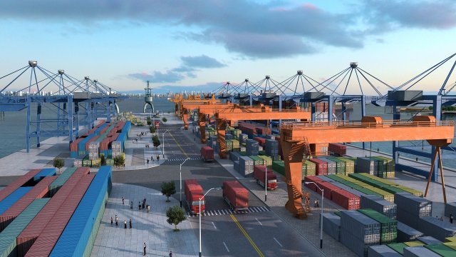 port 3D Model in Cityscapes 3DExport