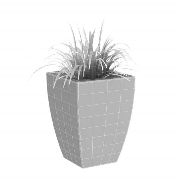 Flowerpot B8 3D Model in Environment 3DExport