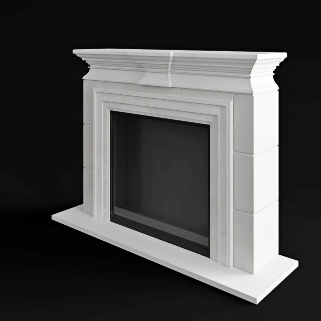 fireplace 3D Model in Living Room 3DExport