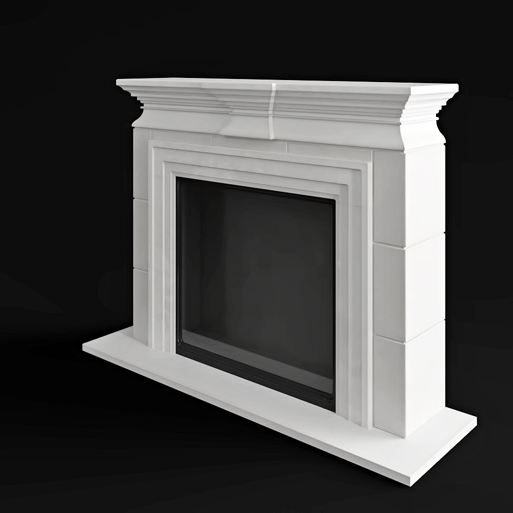fireplace 3D Models in Living Room 3DExport