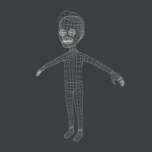 cartoon male base mesh low poly 3D Model in Cartoon 3DExport
