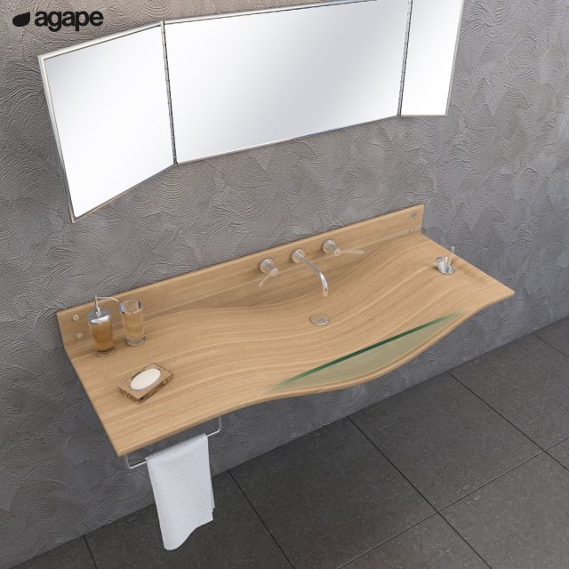 washbasin agape gabbiano 3D Model in Banyo 3DExport