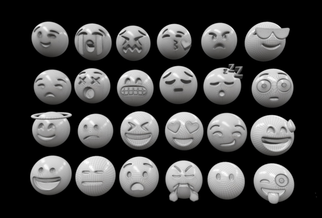 emoji pack 3D Model in Cartoon 3DExport