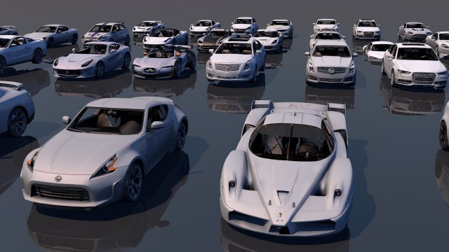 low poly vr game ready pack of sports cars low-poly 3D Model in Racing ...