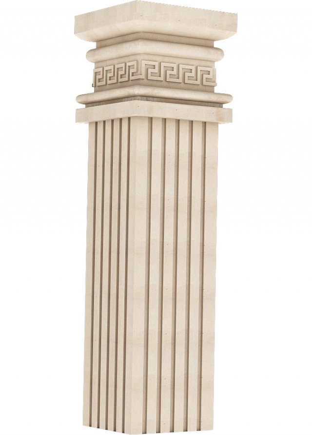 column plaster molding decoration 3D Model in Decoration 3DExport