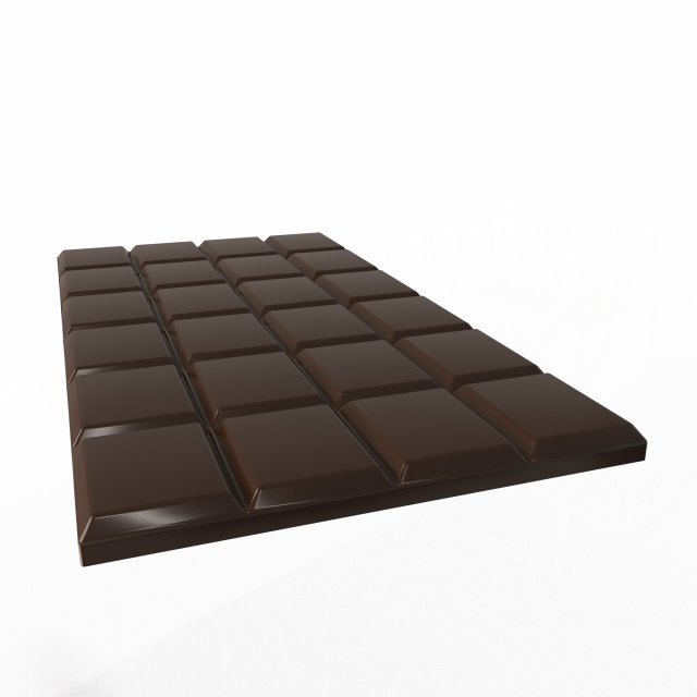 chocolate bar 3D Model in Sweets 3DExport