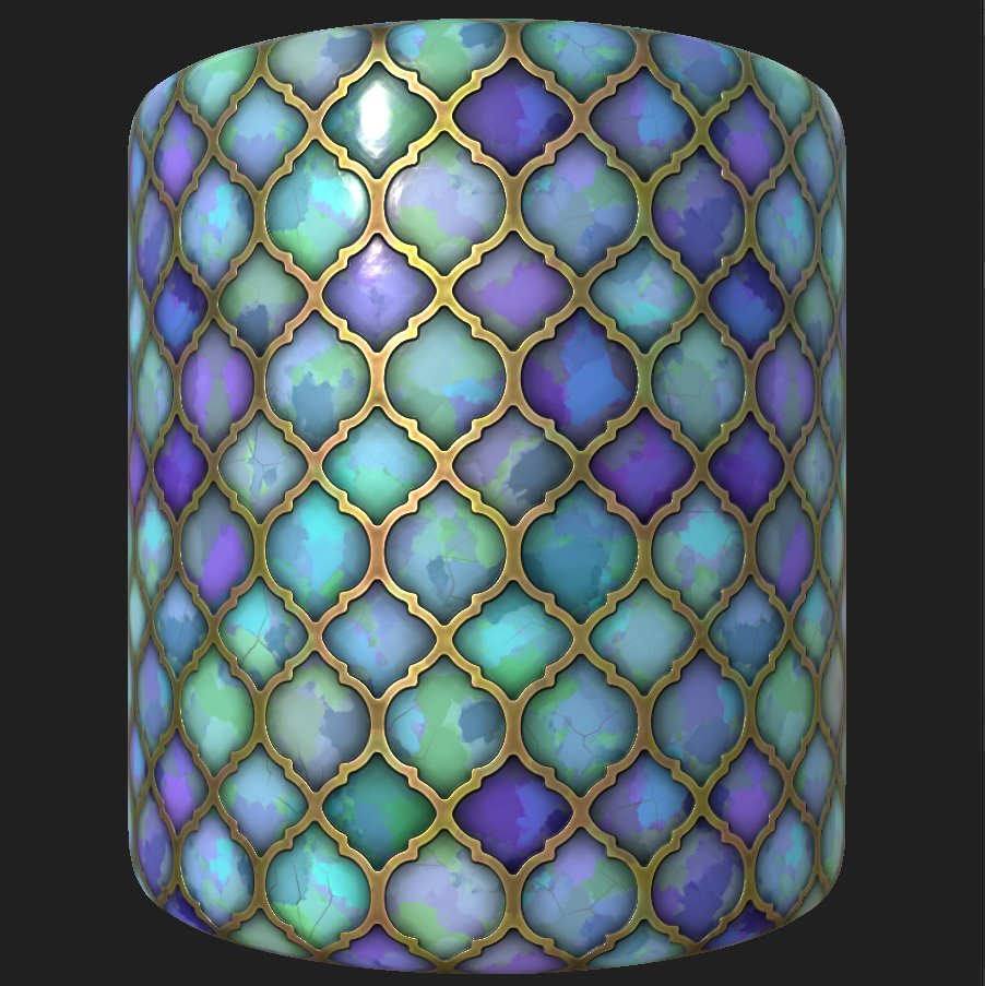 Stylized Window Texture 3D Model in Windows 3DExport