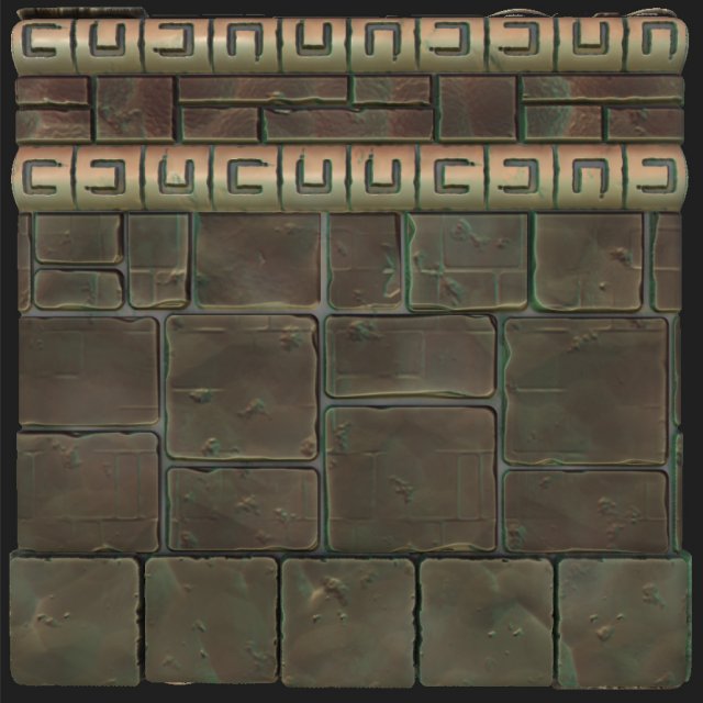 stylized old wall texture CG Dokuları in Binalar 3DExport