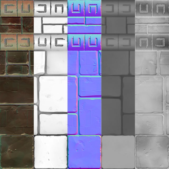 stylized old wall texture CG Dokuları in Binalar 3DExport