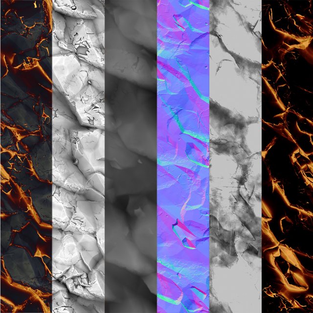 magma texture CG Textures in Ground 3DExport
