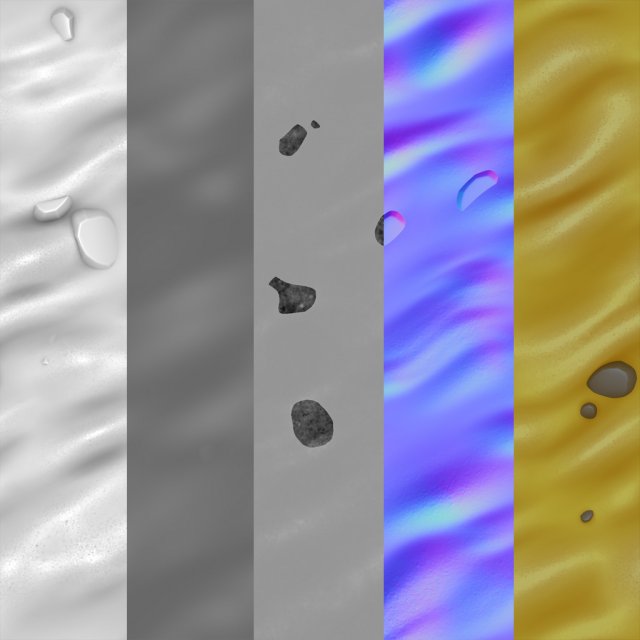 stylized sand texture CG Textures in Landscapes 3DExport