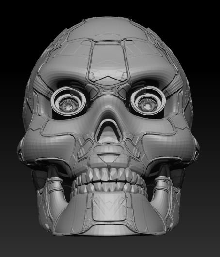 Terminator Robot Skull