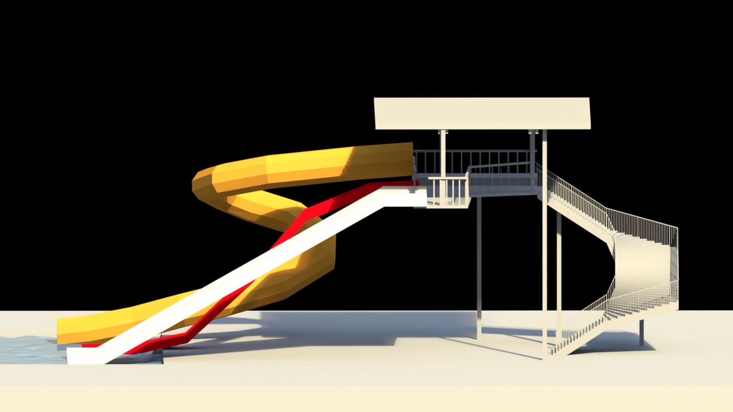 low poly water slides 3D Models in Miscellaneous 3DExport