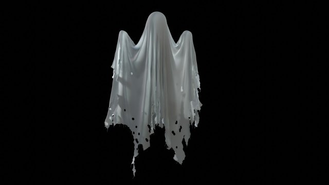 High Poly Ghost Model 2 3D Model in Fantasy 3DExport
