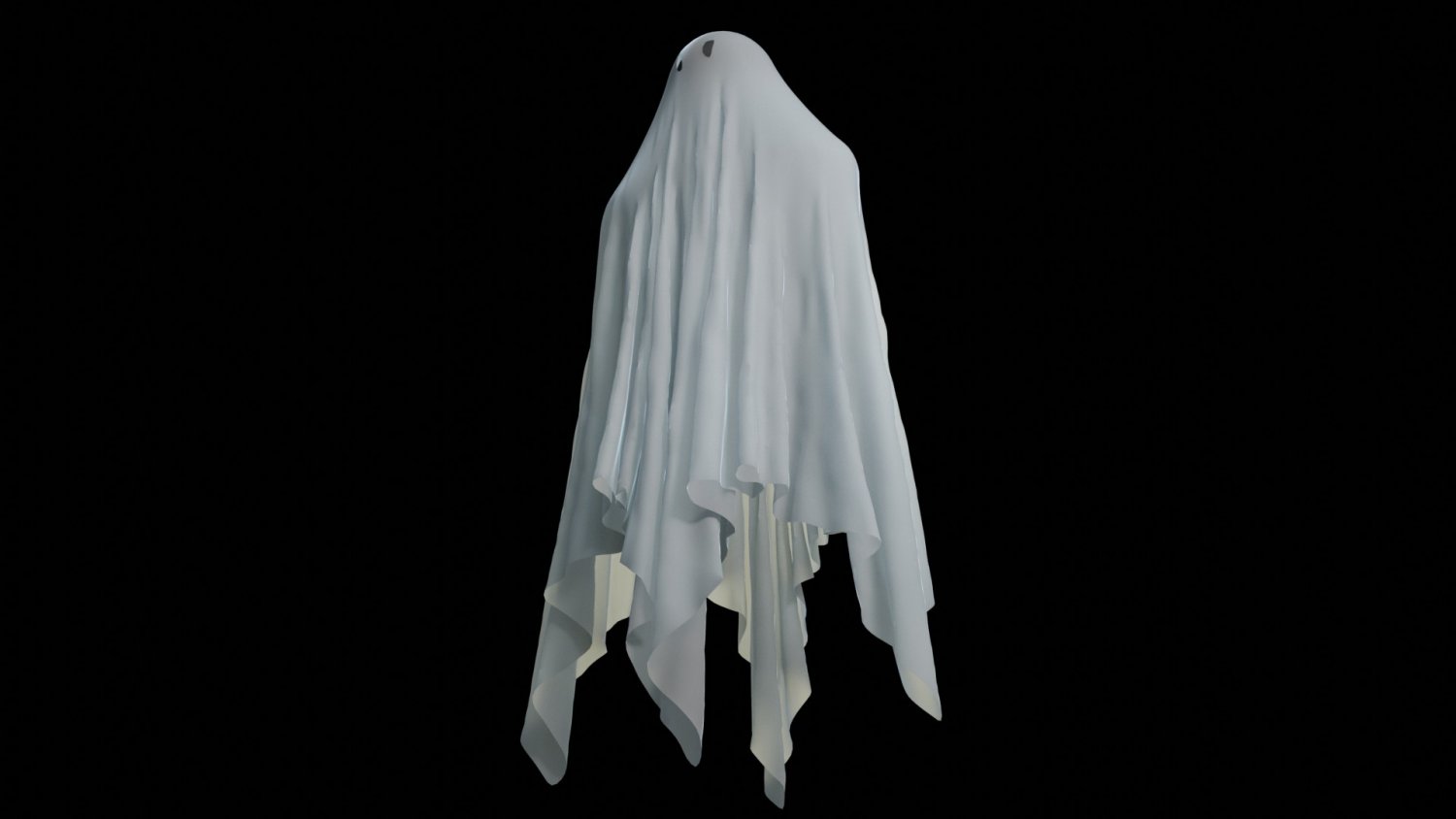 High Poly Ghost Model 3 3D Model in Fantasy 3DExport