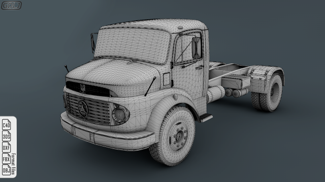 model mercedes-benz truck 1924-2624 3D Model in Truck 3DExport
