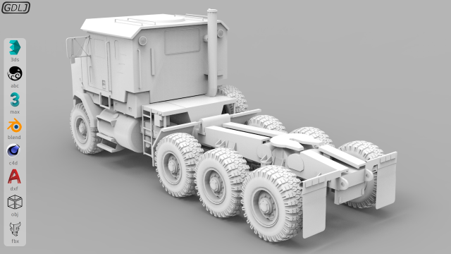 oshkosh m1070 3D Model in Truck 3DExport