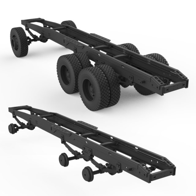 chassis mercedes benz ng 3D-Druckmodell in Automobil 3DExport