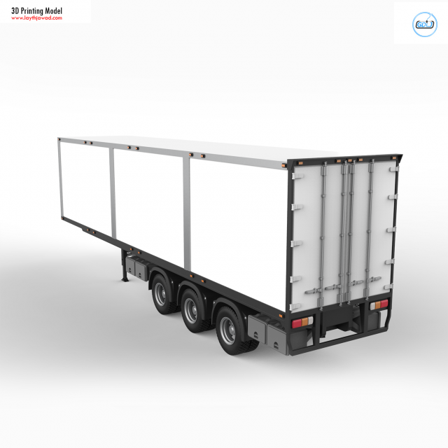 trailer - pro version 3D Print Model in Automotive 3DExport