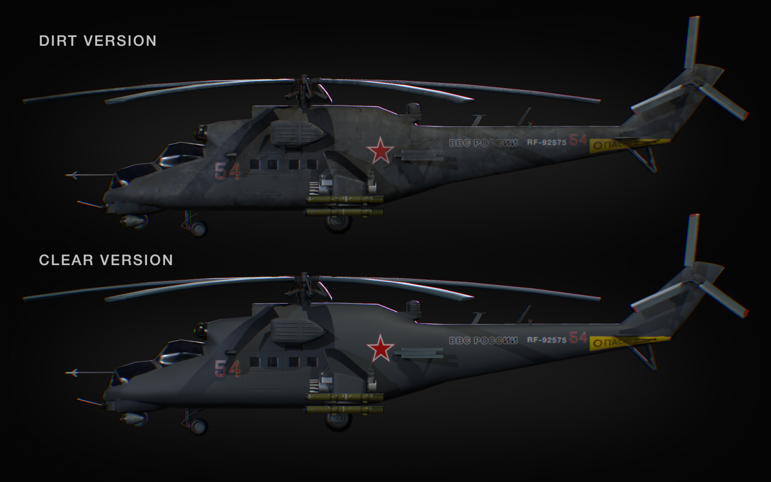 Mil Mi-24 3D Model in Helicopter 3DExport