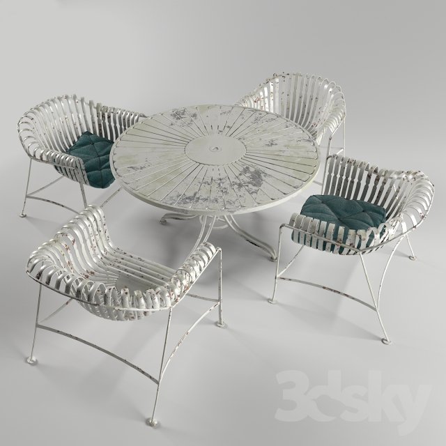 rusty table 3D Models in Table 3DExport