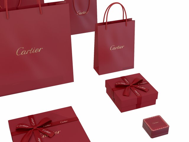 Versace Gift Packaging Boxes and Paper Bags 3D Model in Clothing 3DExport