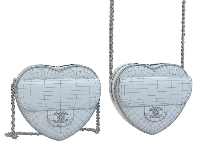 Chanel Heart Shoulder Bag 3D Model in Clothing 3DExport