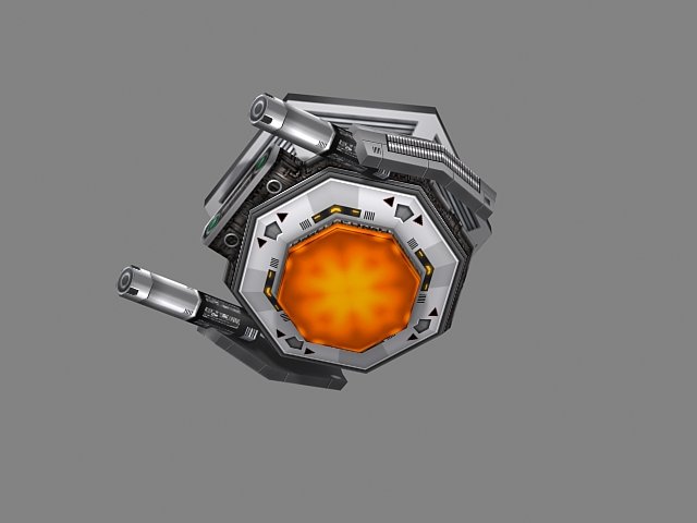 ceiling turret 3D Model in Artillery 3DExport