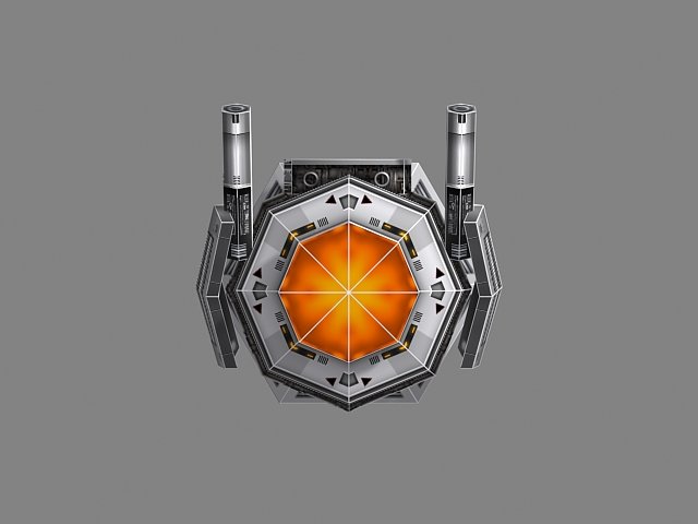 ceiling turret 3D Model in Artillery 3DExport