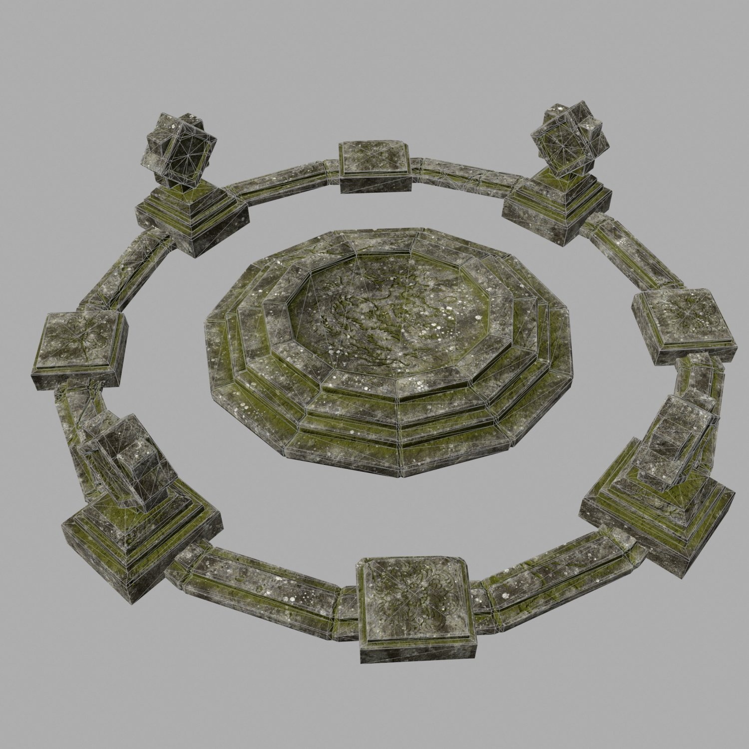 Temple 3D Model in Decoration 3DExport