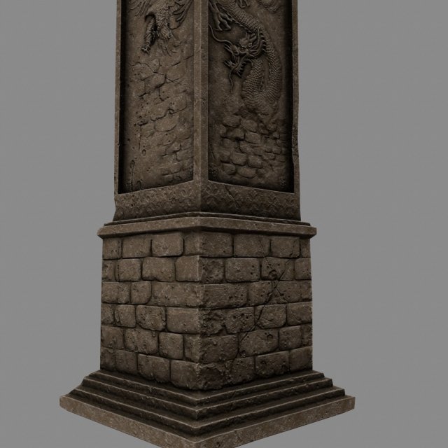 pillar 1 3D Model in Decoration 3DExport