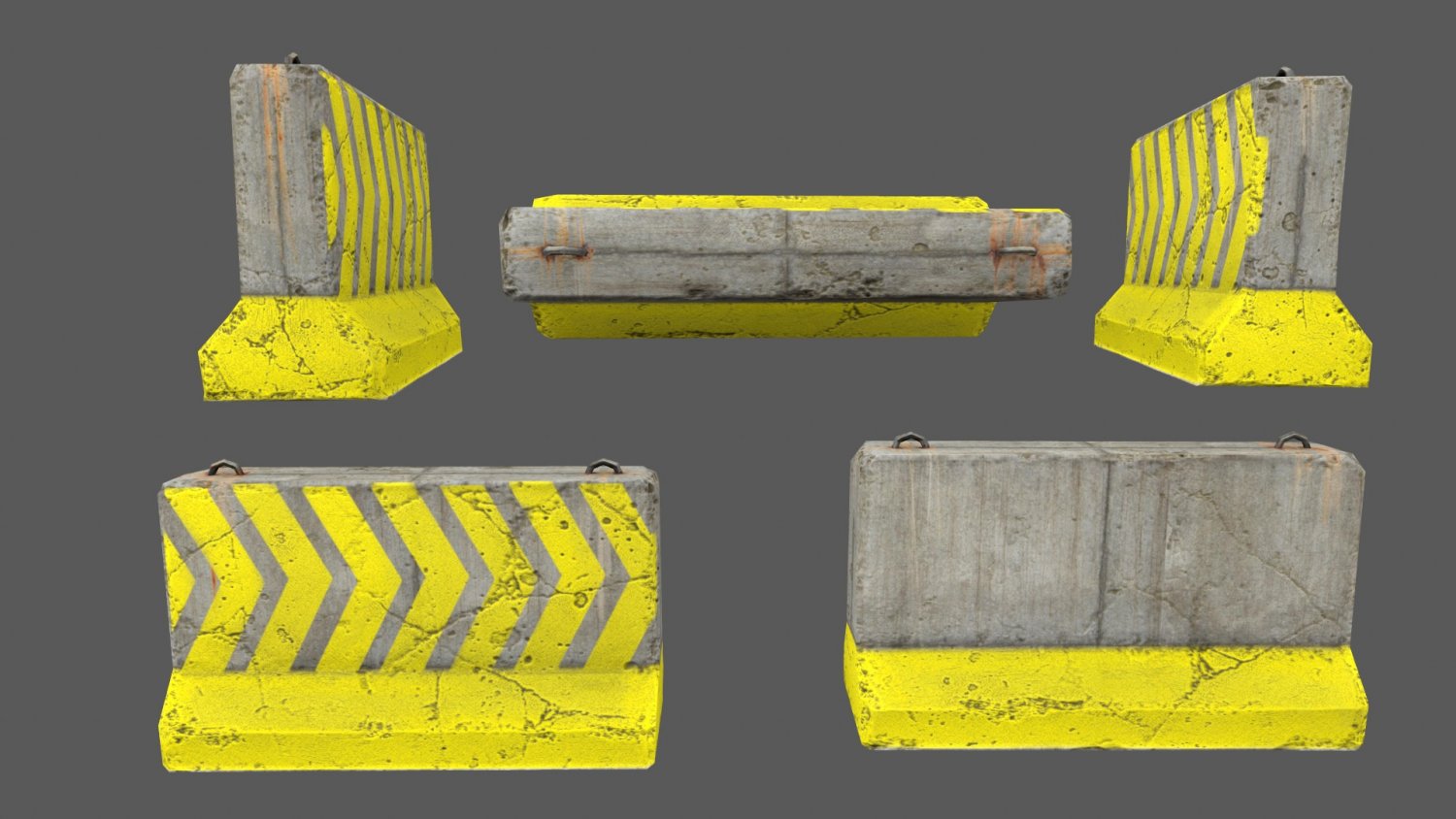 barrier set 4 3D Models in Decoration 3DExport