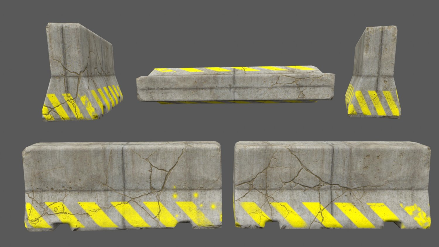 barrier set 4 3D Models in Decoration 3DExport