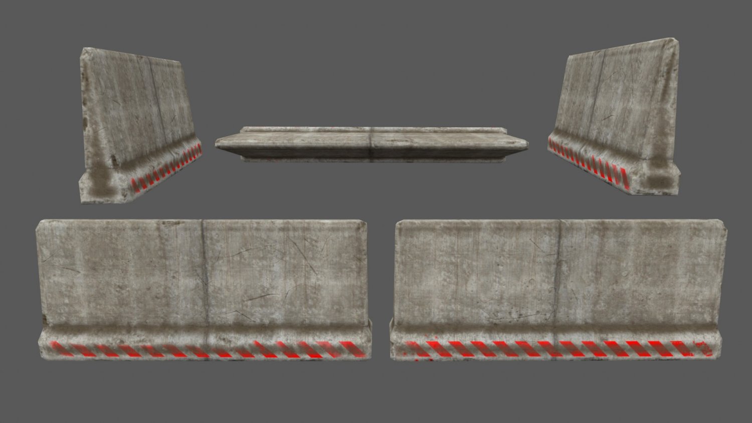 barrier set 4 3D Models in Decoration 3DExport