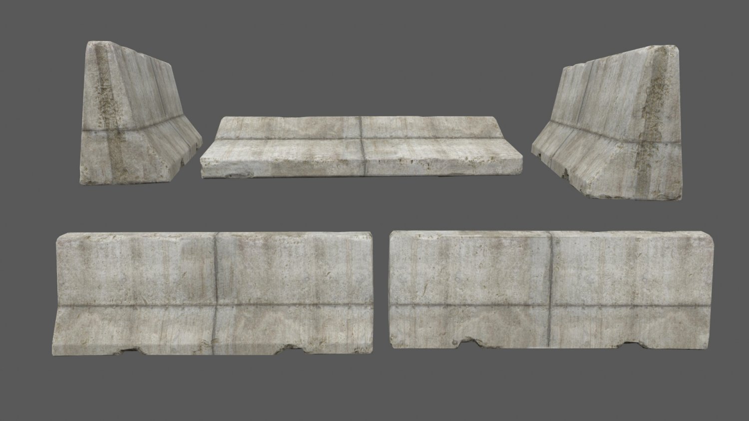 barrier set 4 3D Models in Decoration 3DExport