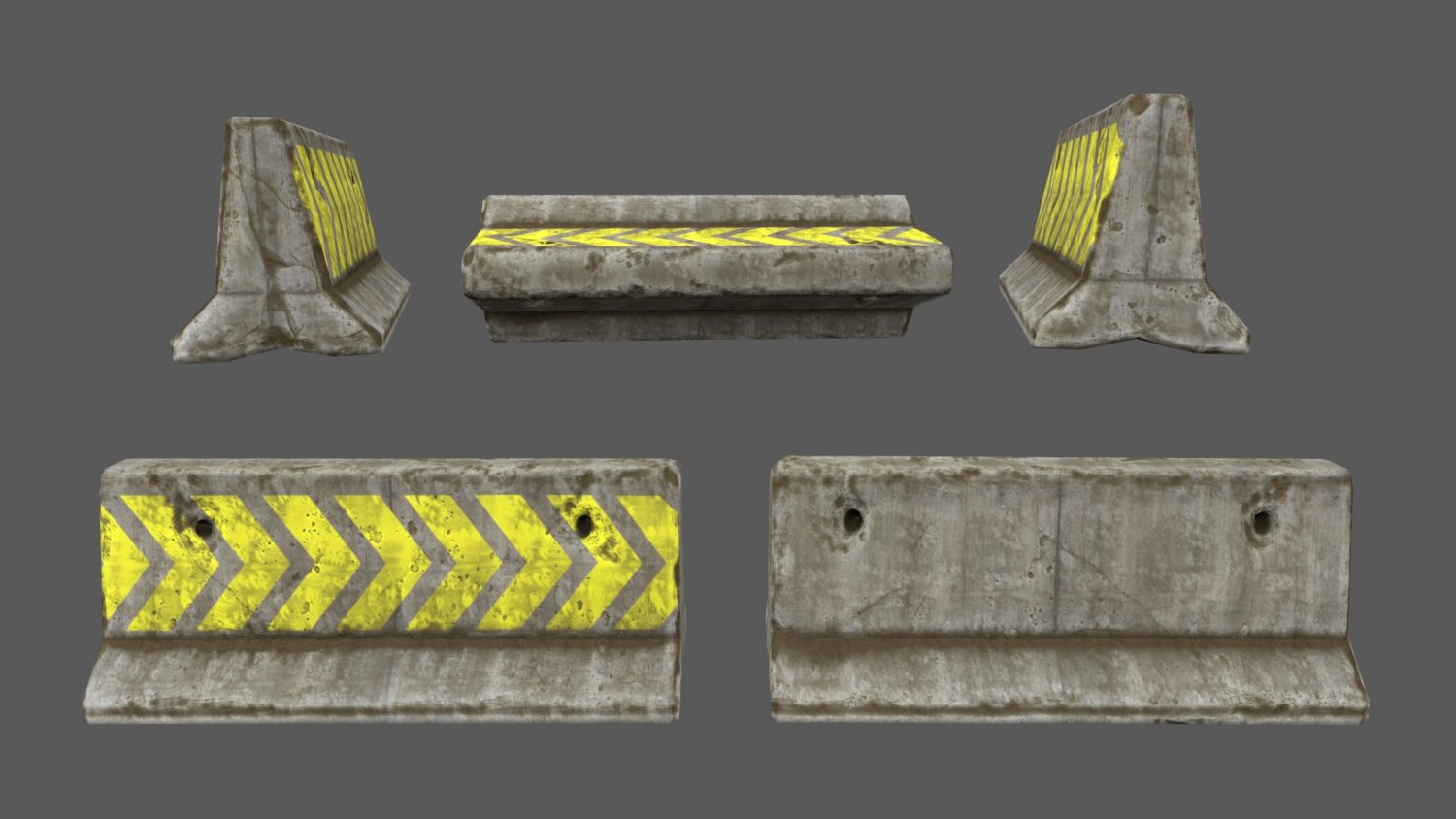 barrier set 4 3D Models in Decoration 3DExport